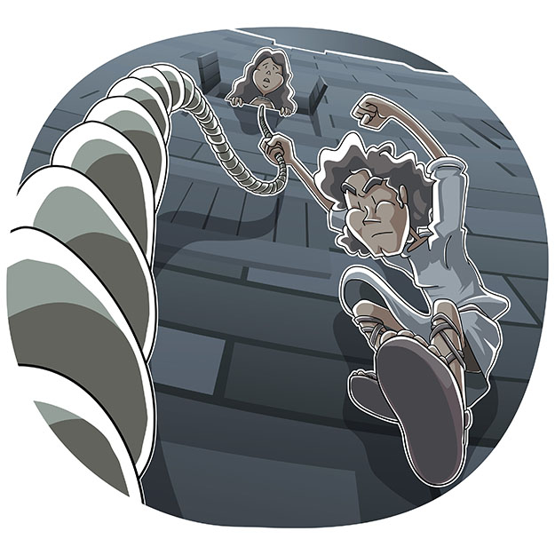 Christian clipArts.net _ Michal helps David escape